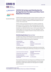 COVID-19 Resources for people who use drugs and other vulnerable ...