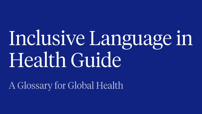 Inclusive Language in Health Guide